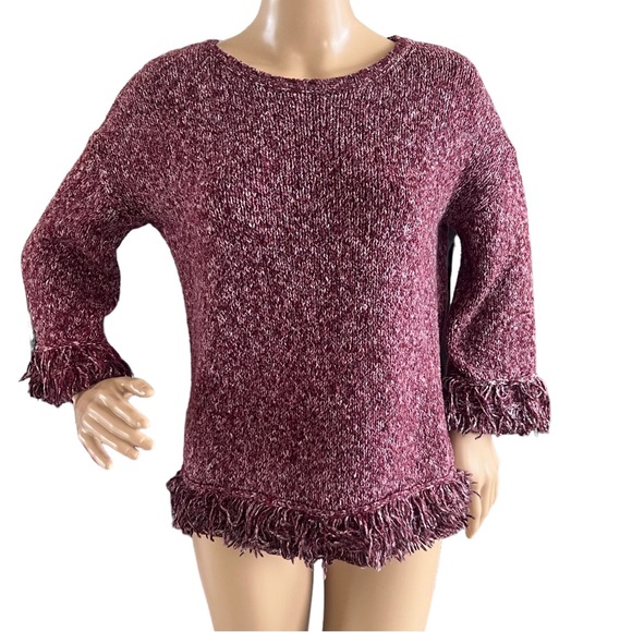 Bass | Sweaters | Bass Knit Sweater Fringe Details Boho | Poshmark